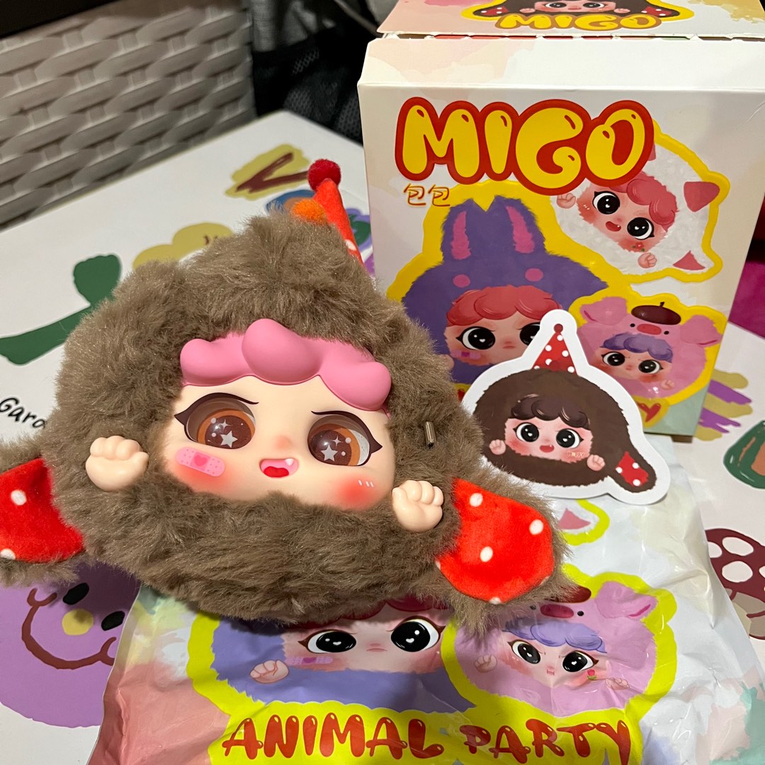 Migo Animal Party Plush Charm With Zipper - Party Mouse, Hobbies & Toys ...