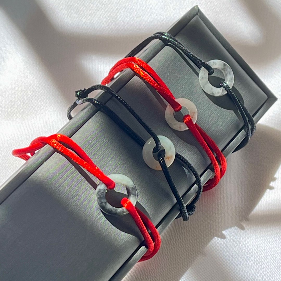 Natural Jadeite Bagels in infinity cord, which is your fave?, Women's ...