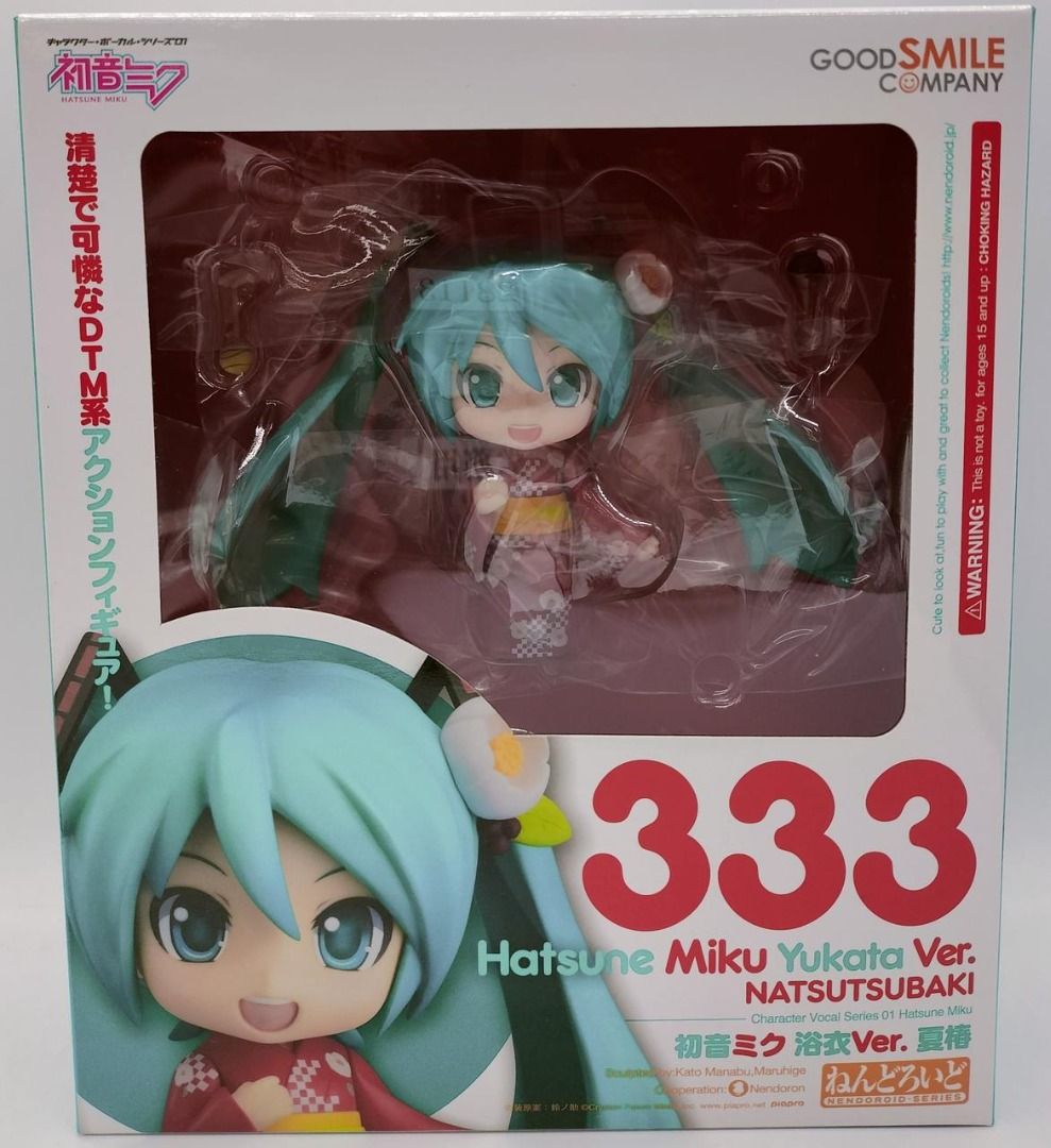 NENDOROID 333 Hatsune Miku Yukata Version Natsutsubaki Figure VOCALOID ...