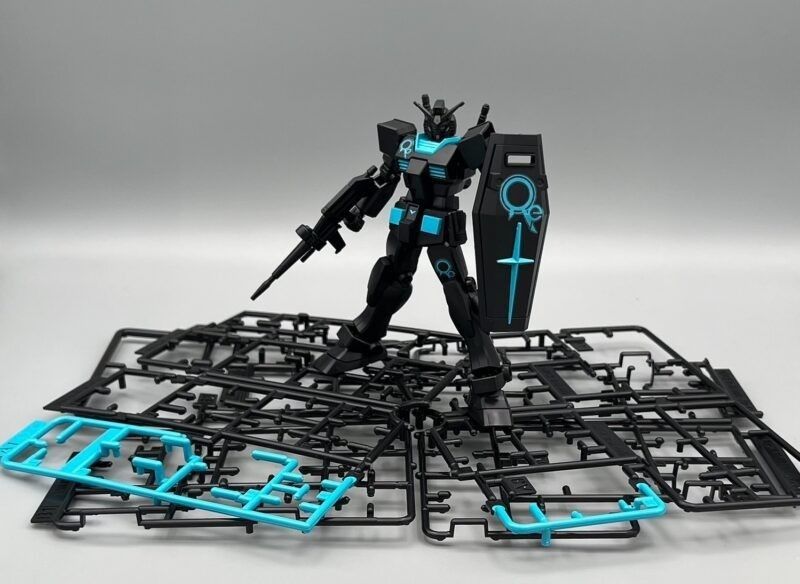 Neon Blue RX-78-2 Gundam Recirculation Color Ecopla limited eg Gunpla ...