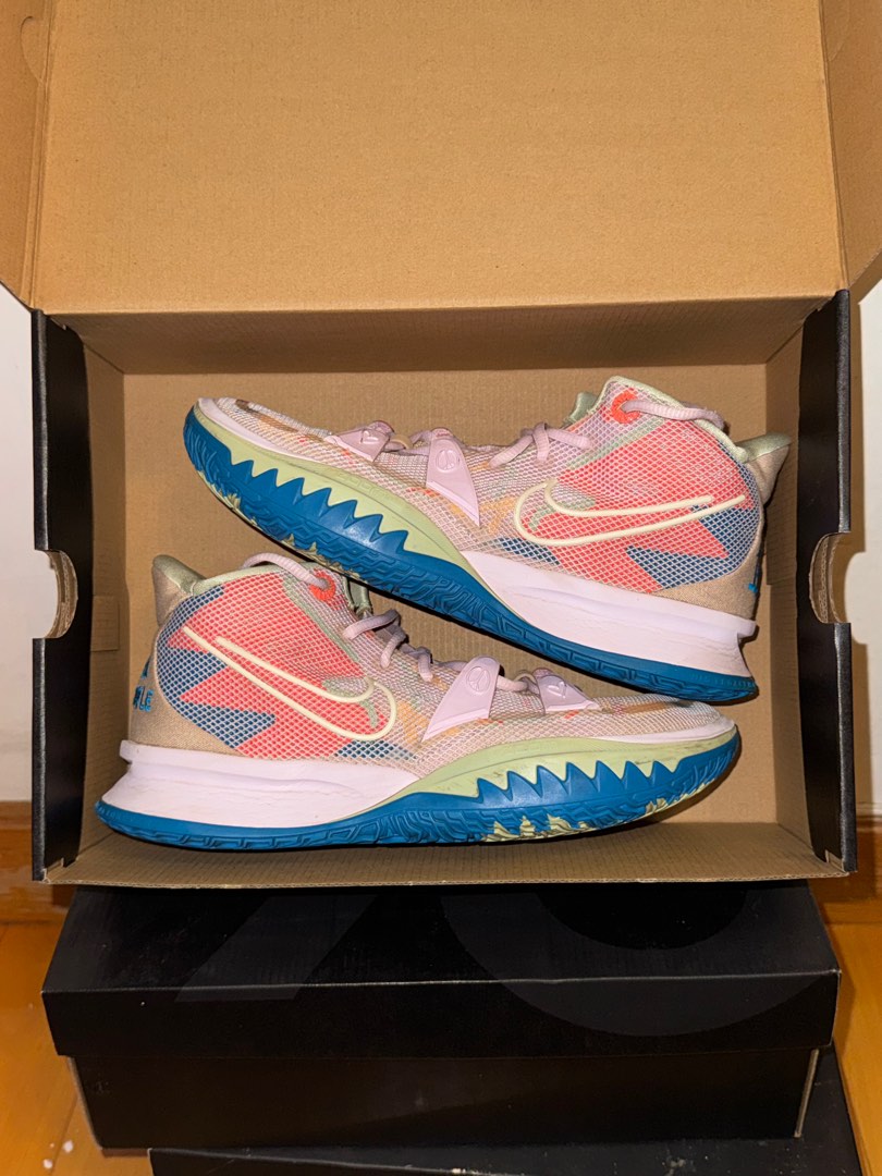Nike Kyrie 7 pink US8.5 Kobe pg gt cut kd curry Sabrina Tatum, 男裝, 鞋, 波 ...