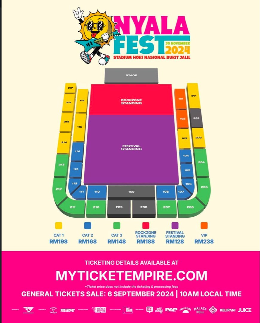 nyala fest ticket rockzone wts, Tickets & Vouchers, Event Tickets on ...