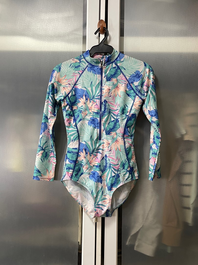 Ocean Pacific (OP) Floral Rash Guard, Women's Fashion, Swimwear, Rash ...