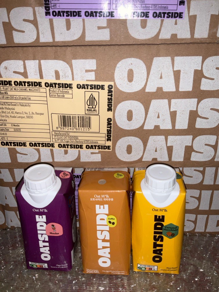 Oatside Coffee, Mocha & Caramel Macchiato 1 carton (200ml x 24), Food ...