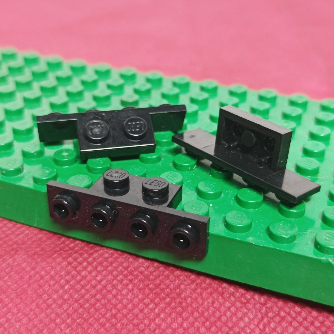 Parts #28802 - Original Lego Bracket 1x2 - 1x4 with Two Rounded Corners ...