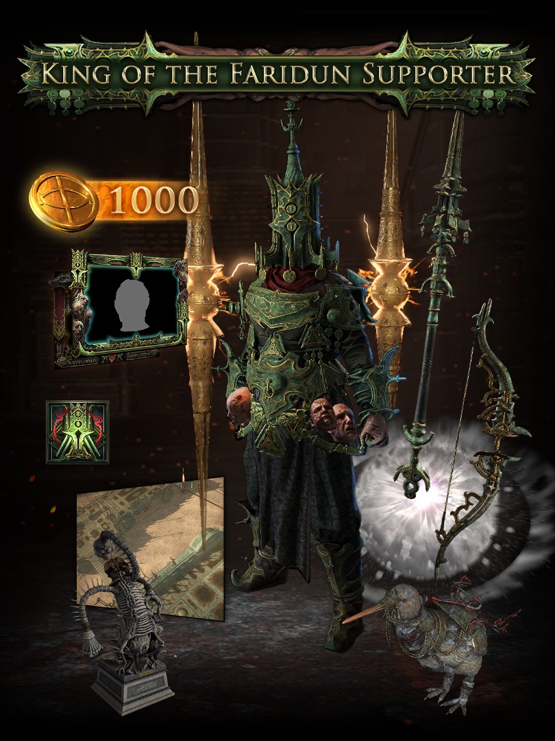 Path of Exile 2 - King of the Faridun Supporter Pack POE 2 POE2, Video ...