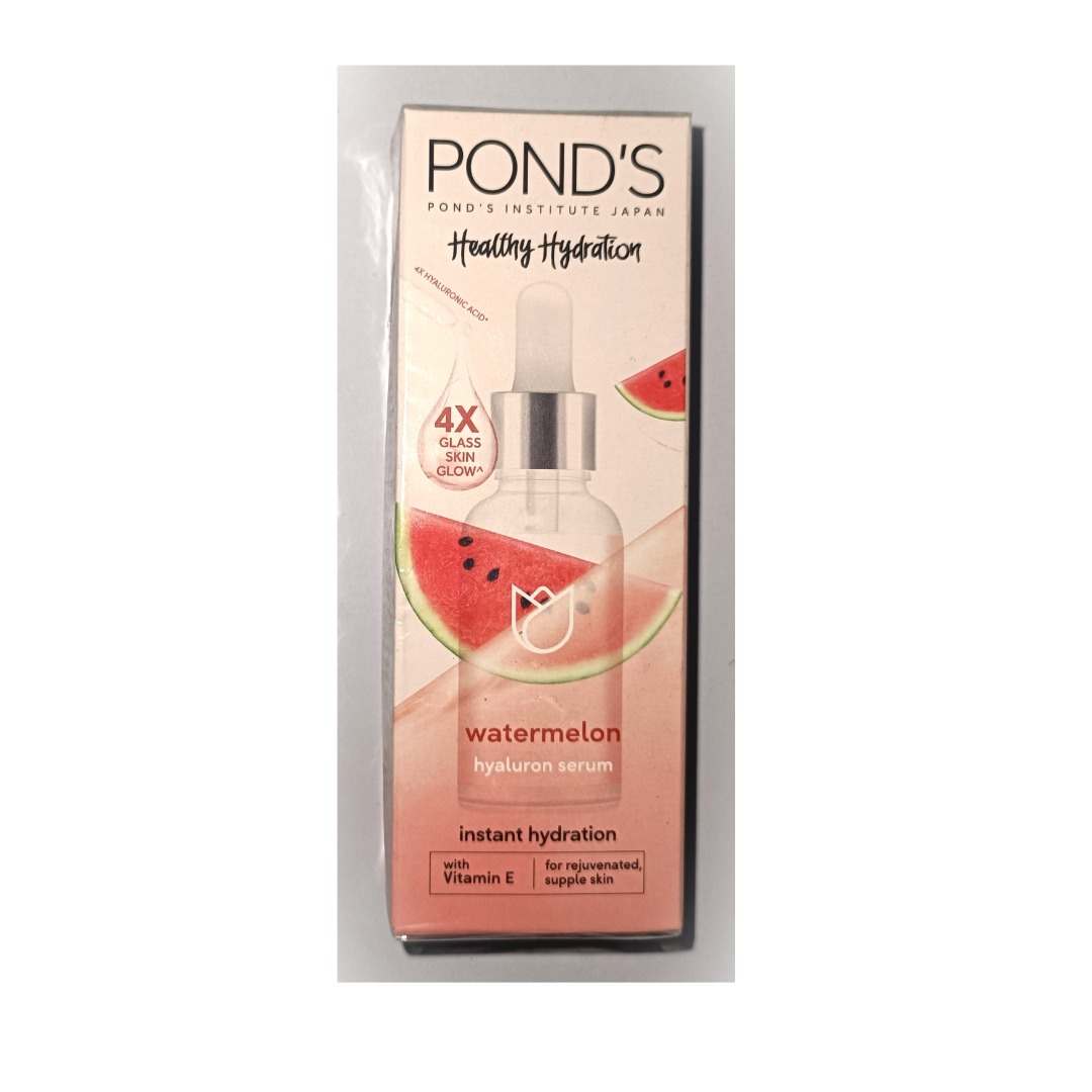 Ponds Healthy Hydration Watermelon Hyaluron Serum 30g, Beauty ...