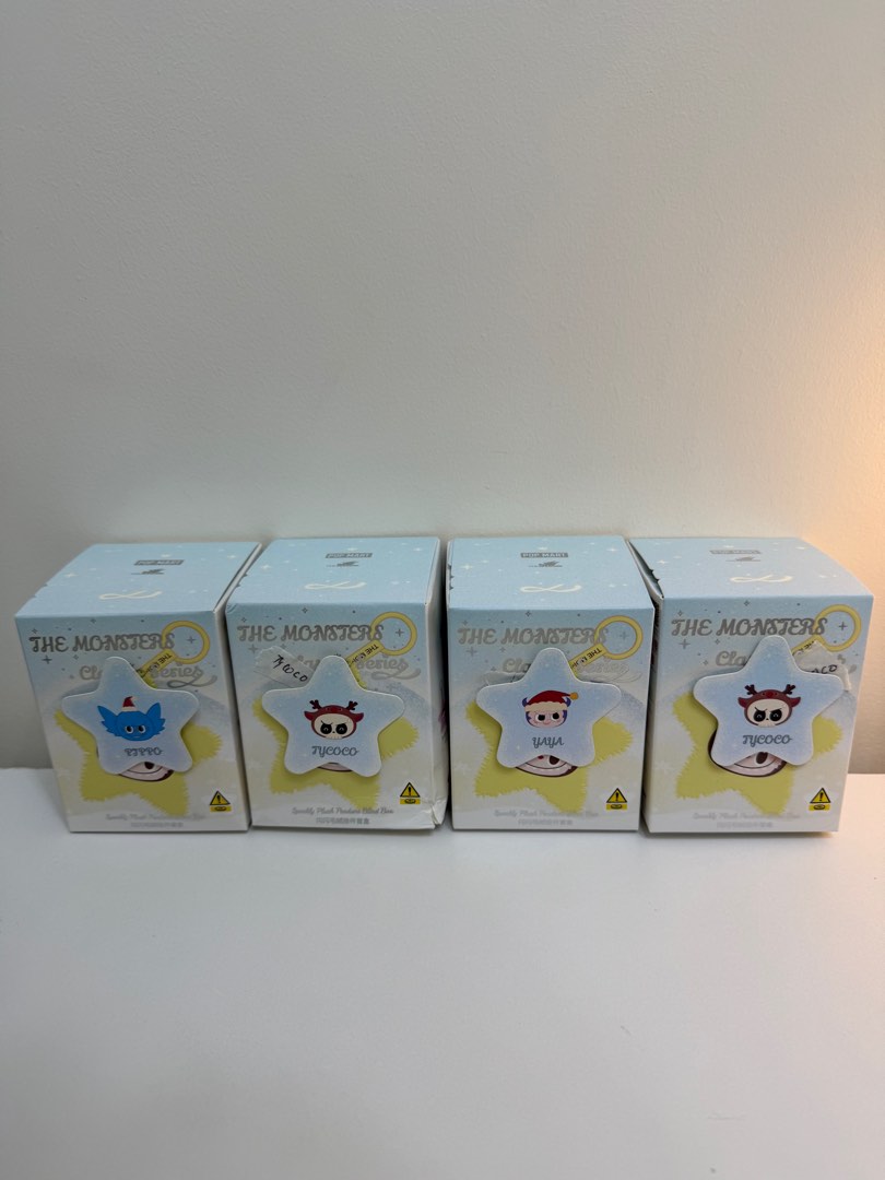 Popmart The monsters Sparkly Plush Pendant (Pippo,Yaya,Tycoco), Hobbies ...