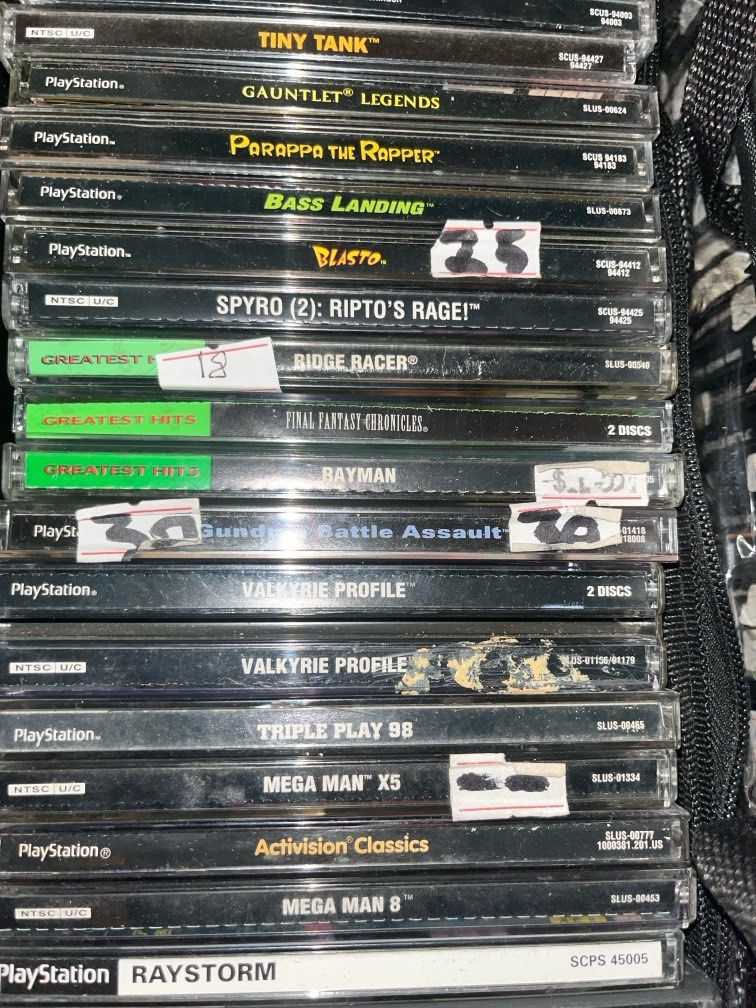 Ps1 games Games 10 to 150 contra 99sgd, parappa the rapper 150, ridge ...