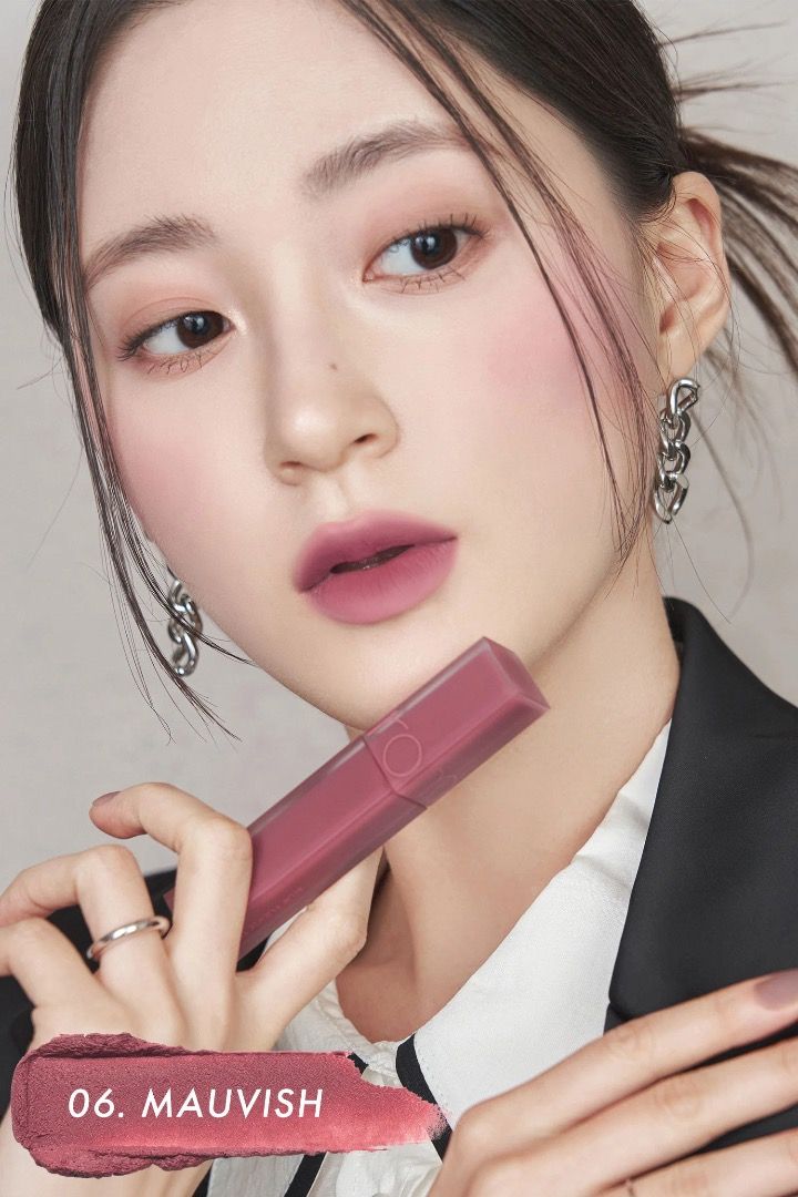 Romand glasting color gloss in dim mauve and blur fudge tint in mauvish ...