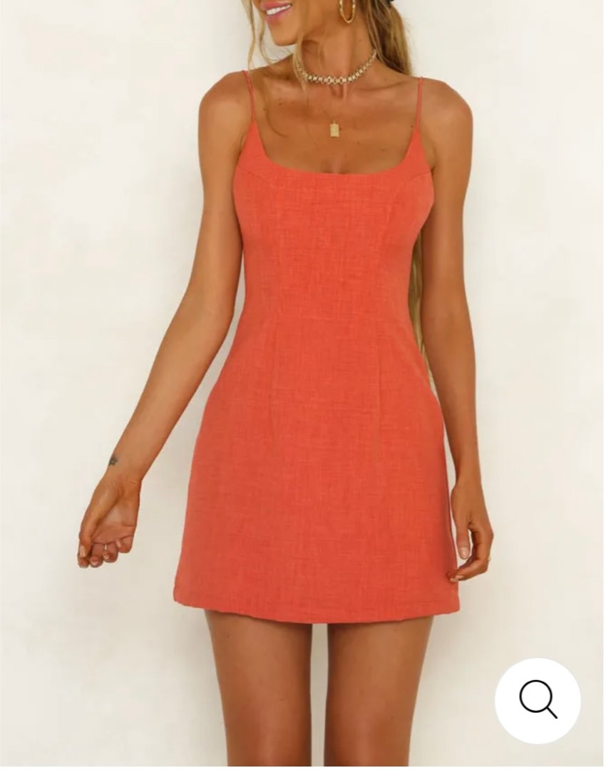 saints secrets mini dress in coral, Women's Fashion, Dresses & Sets ...