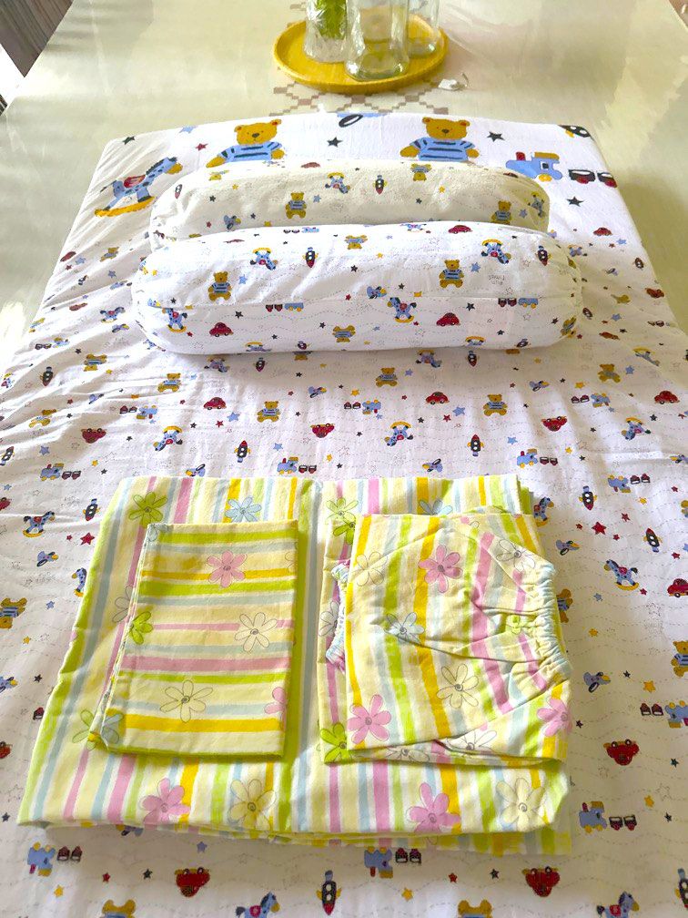 Set tilam bayi & 2 bolster free gift set alas tilam bayi & alas anti ...