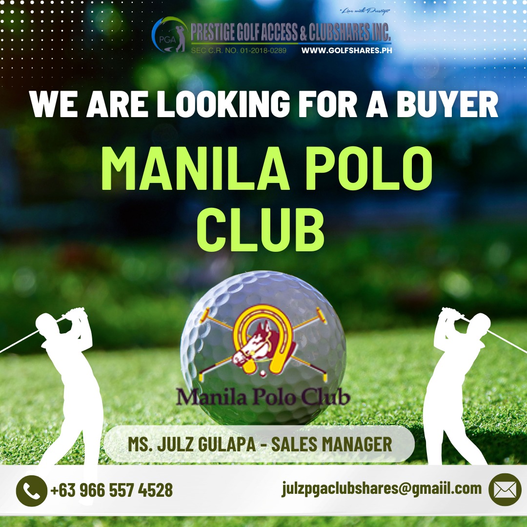 STA. ELENA GOLF / MANILA POLO CLUB, Sports Equipment, Sports & Games ...