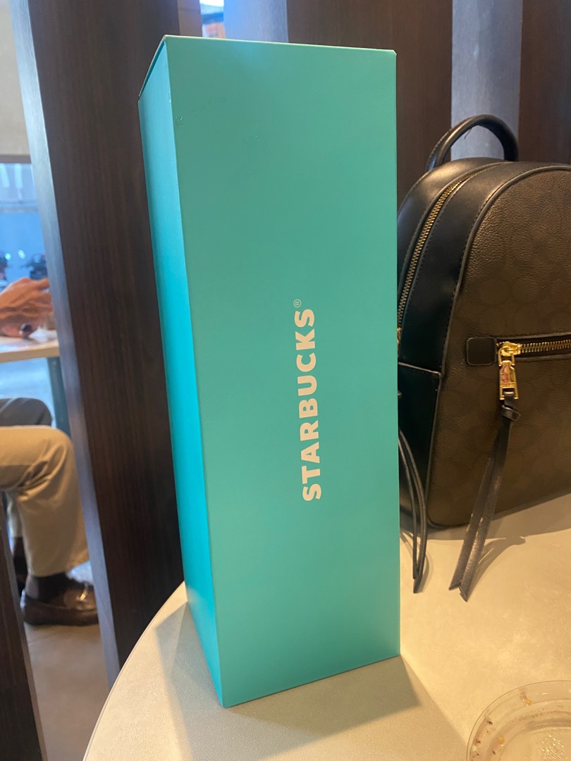 STARBUCKS TURQUOISE COLD CUP, Community on Carousell