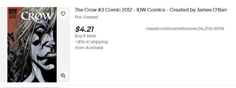 The Crow Comics as LOT Issue #1 and #3 Comic 2012 - IDW Comics ...