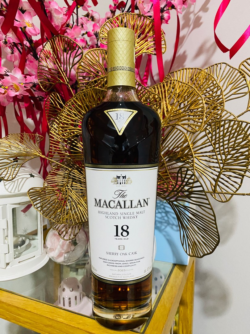 The Macallan 18 years old sherry oak case MASI DI SEGEL YA NO BOX ...