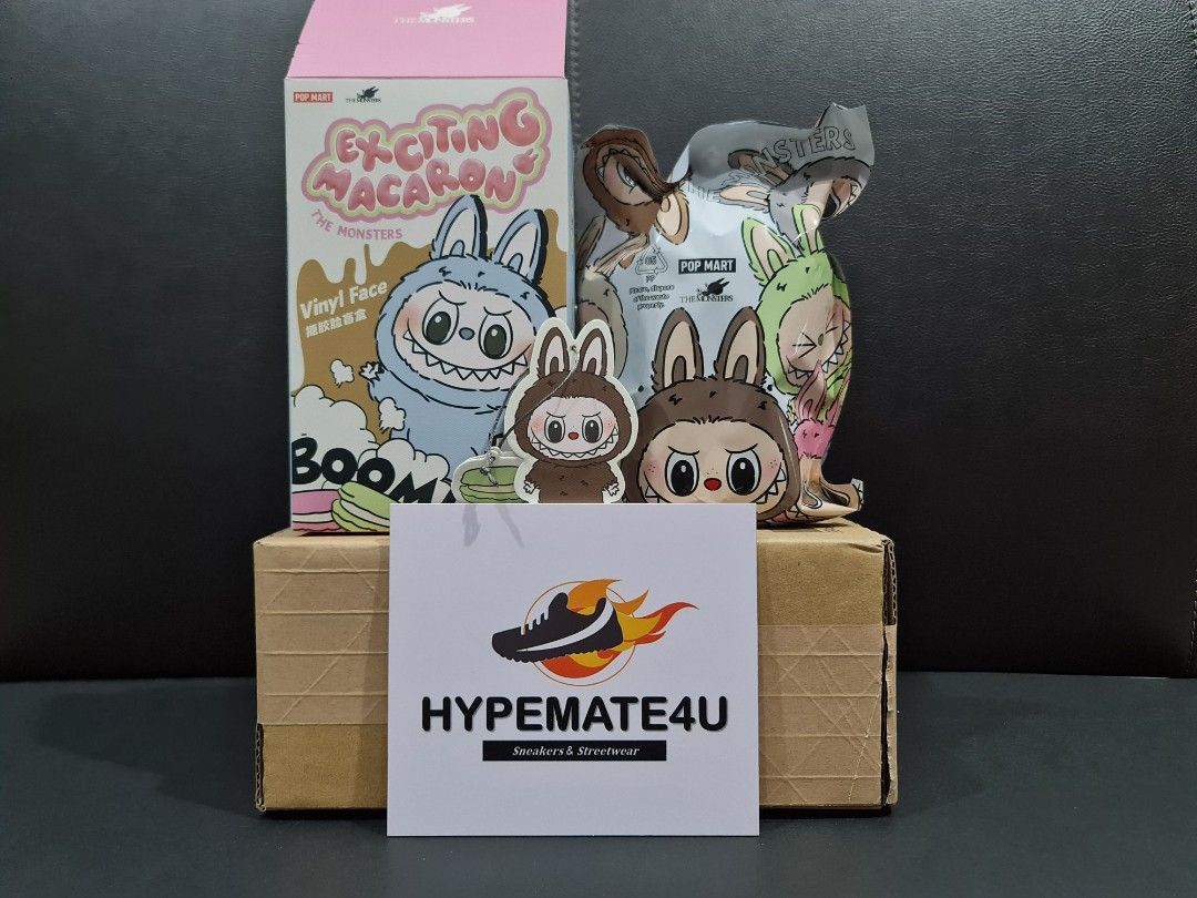 The Monsters (Labubu V1) Tasty Macarons Vinyl Face - Chestnut Cocoa ...