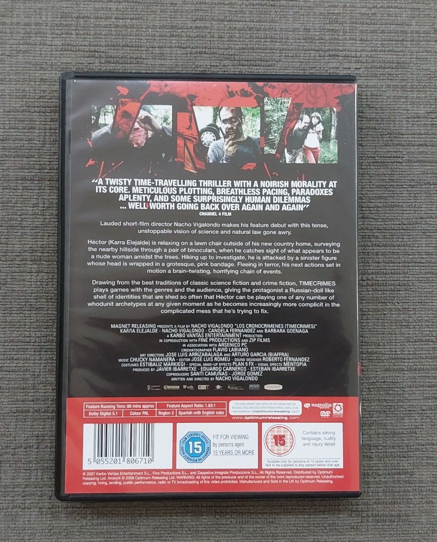 Timecrimes DVD (original Region 2), Hobbies & Toys, Music & Media, CDs ...
