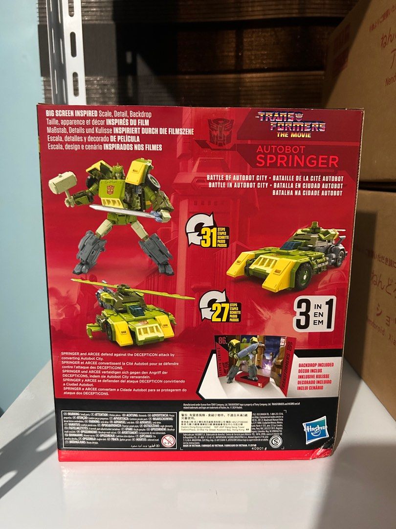 Transformers Studio Series 86 Autobot Springer, Hobbies & Toys, Toys ...