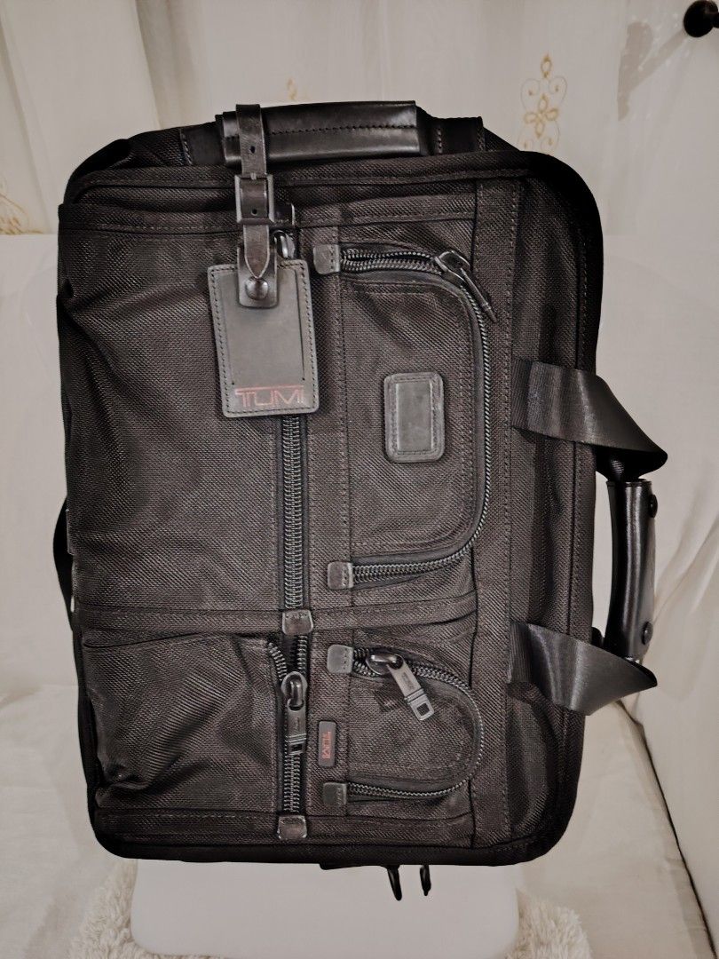 TUMI ALPHA BRAVO 3 WAY BRIEFCASE/BACKPACK, Luxury, Bags & Wallets on Carousell