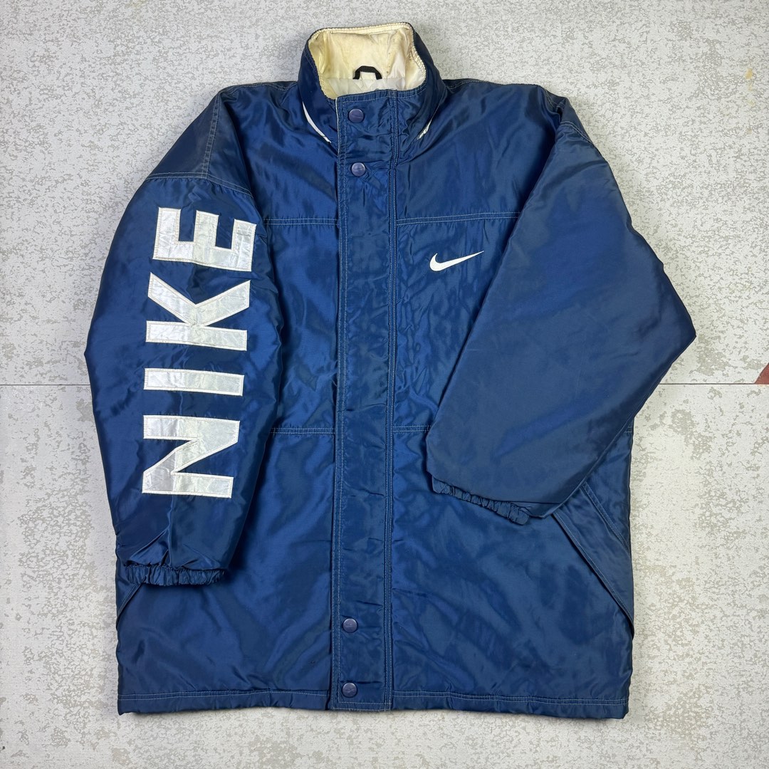 Vintage Nike Spell Out Oversized Jacket, Men's Fashion, Coats, Jackets ...