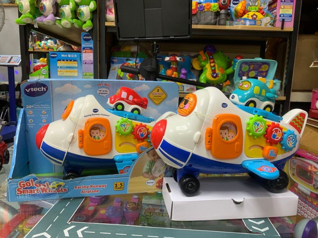VTech Go! Go! Smart Wheels Racing Runway Airplane, Babies & Kids ...