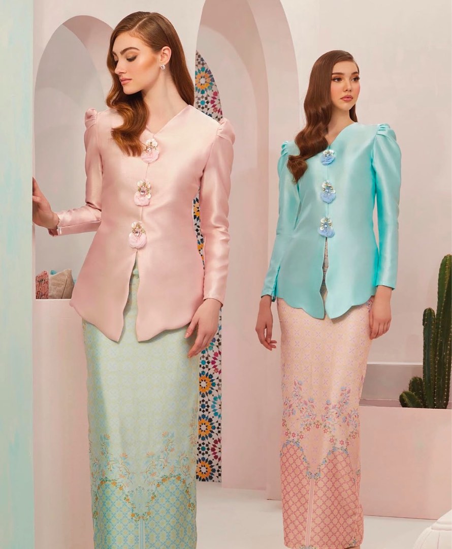 WANZAR Celeste Kurung in Lemonade Pink, Women's Fashion, Muslimah ...