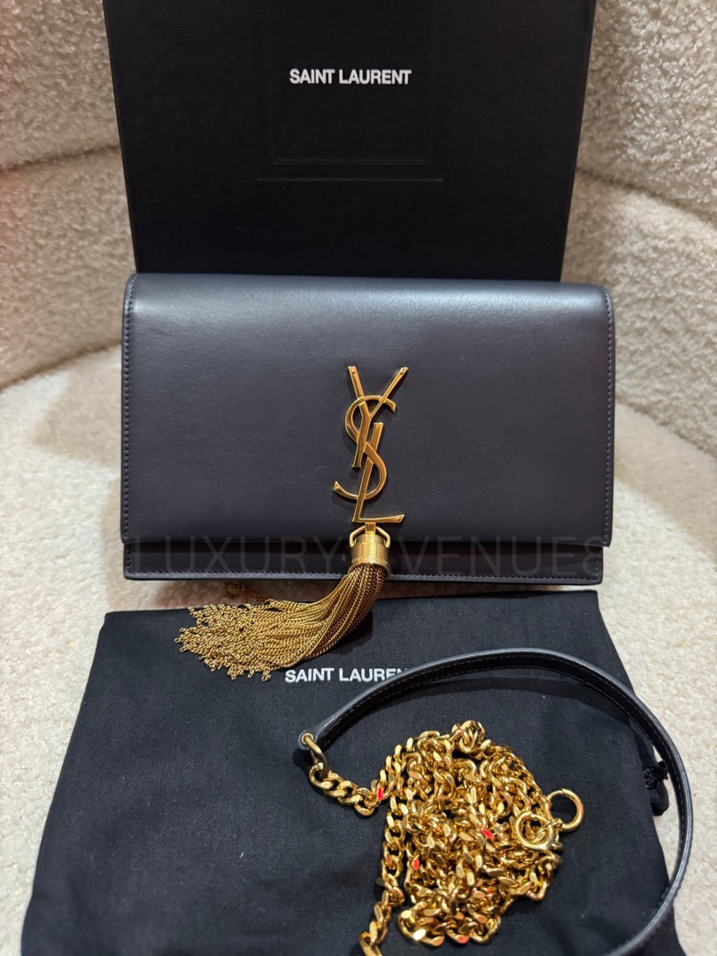 YSL SAINT LAURENT Kate leather crossbody, Luxury, Bags & Wallets on Carousell