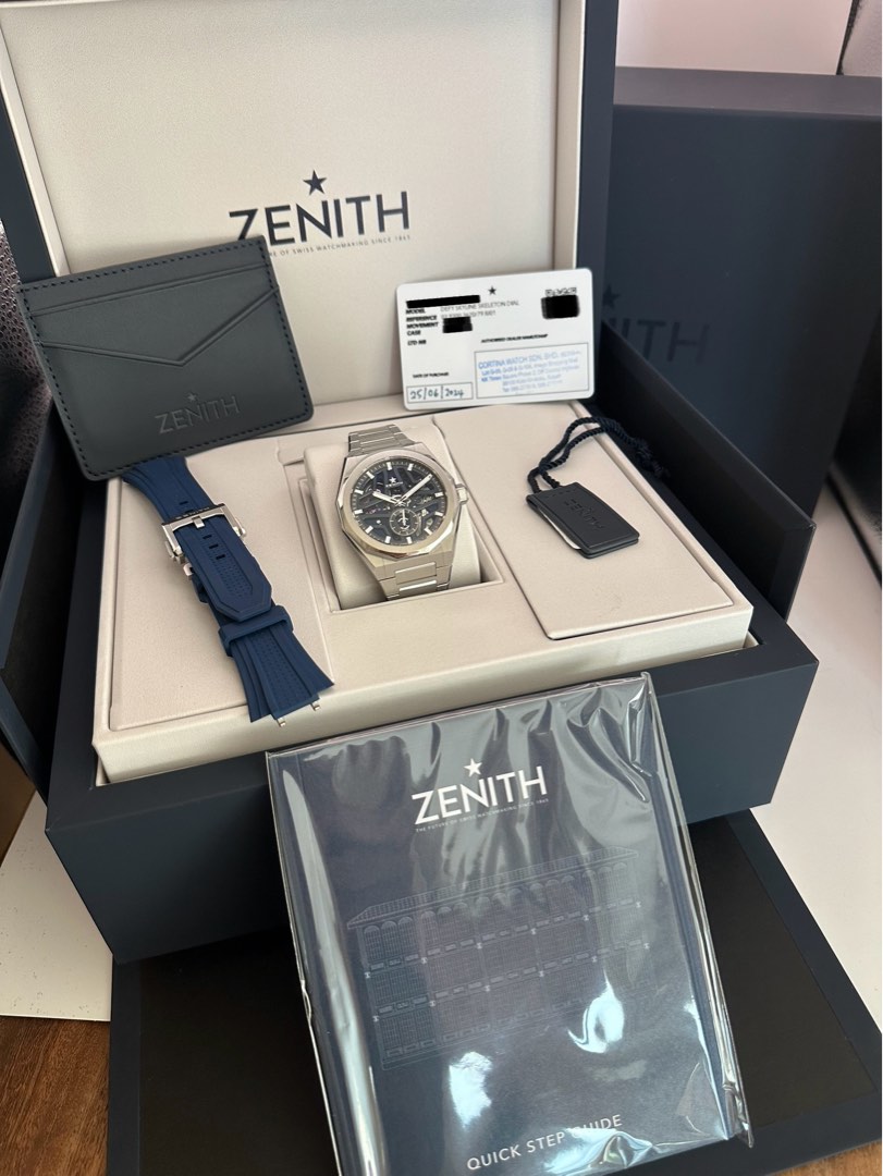Zenith Defy Skyline Skeleton Blue Openworked 41MM Octagonal Case (Demo ...