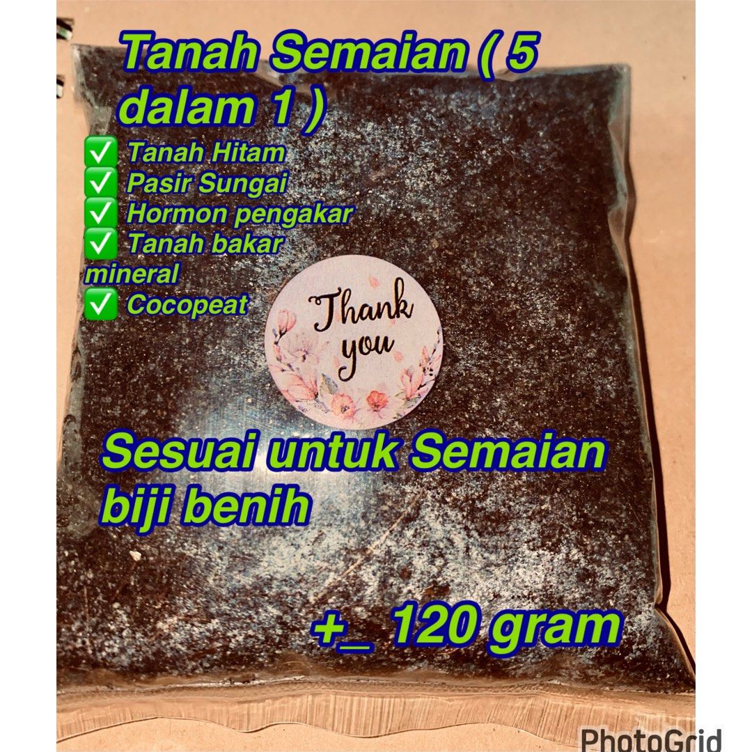 150g tanah semaian, Furniture & Home Living, Gardening, Plants & Seeds ...