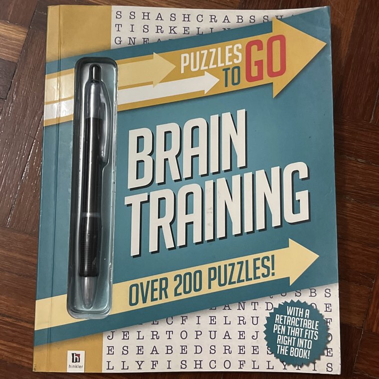 200 Puzzles To Go Brain Training Book, Hobbies & Toys, Toys & Games on ...