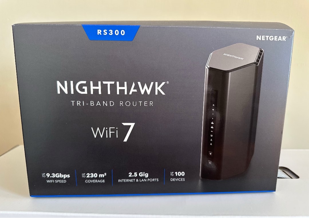 行貨 NETGEAR NightHawk Night Hawk RS300 RS 300 Be9300 Be 9300 Tri Band ...