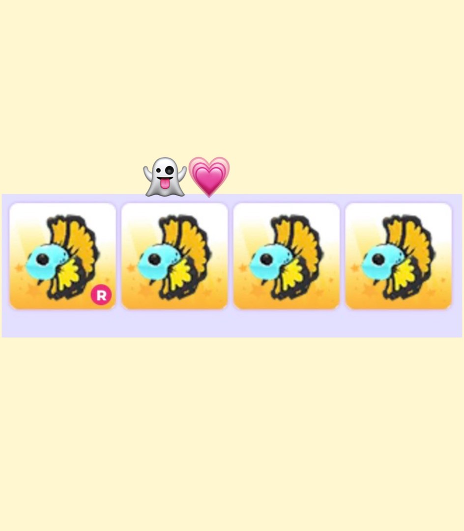 Adopt me Blue betta fish bundle, Video Gaming, Video Games, Others on ...