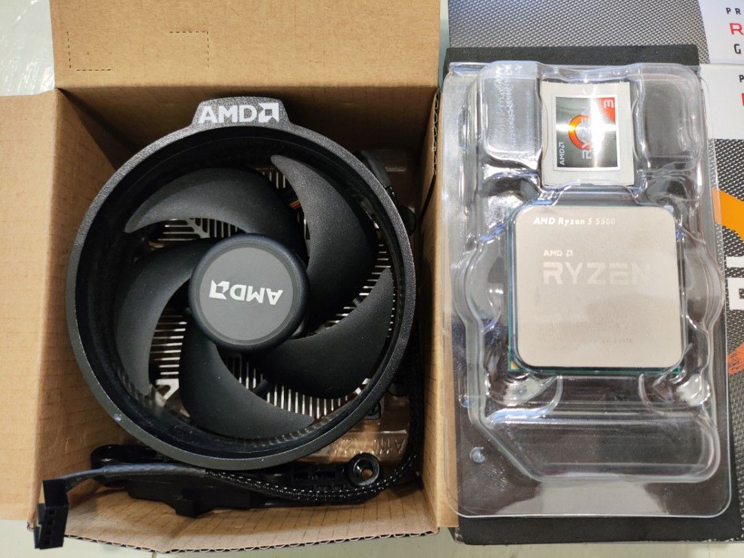 AMD RYZEN 5 5500 AM4 CPU PROCESSOR WITH STOCK COOLER, Computers & Tech ...