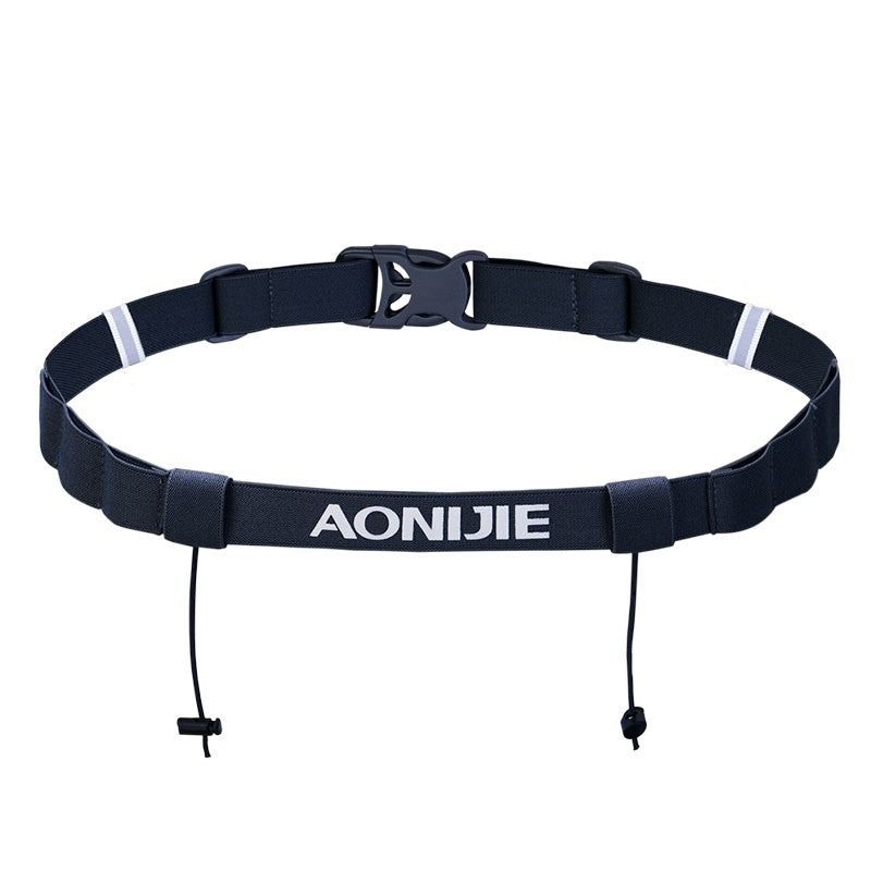 Aonijie RUNNING RACE NUMBER BELT BIB HOLDER E4076 - BLACK, Sports ...