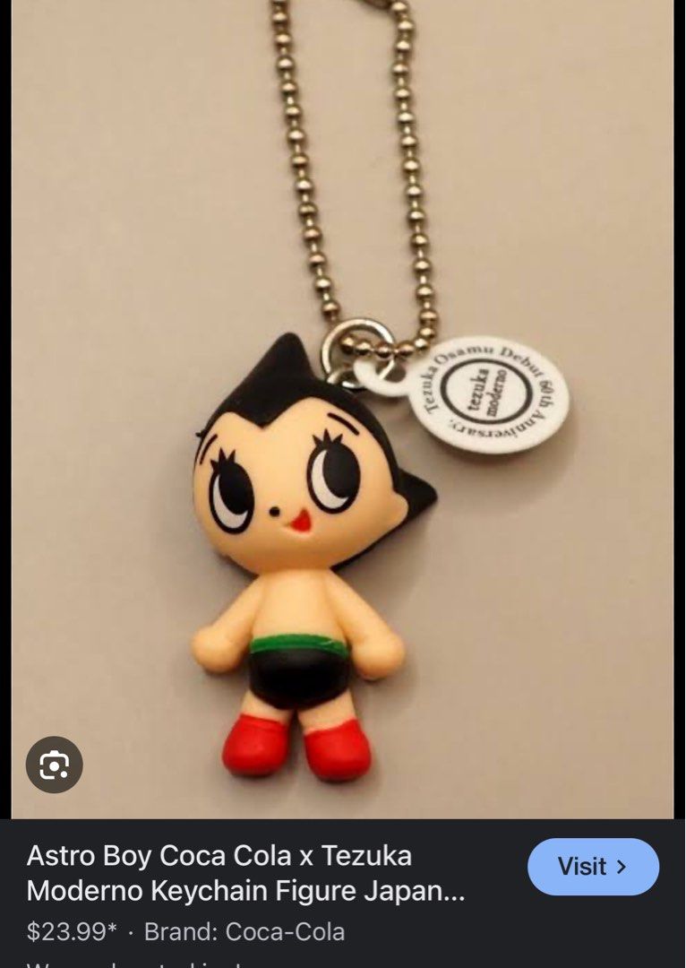 Astro Boy Coca Cola x Tezuka Moderno 60th Anniversary Keychain Figure ...