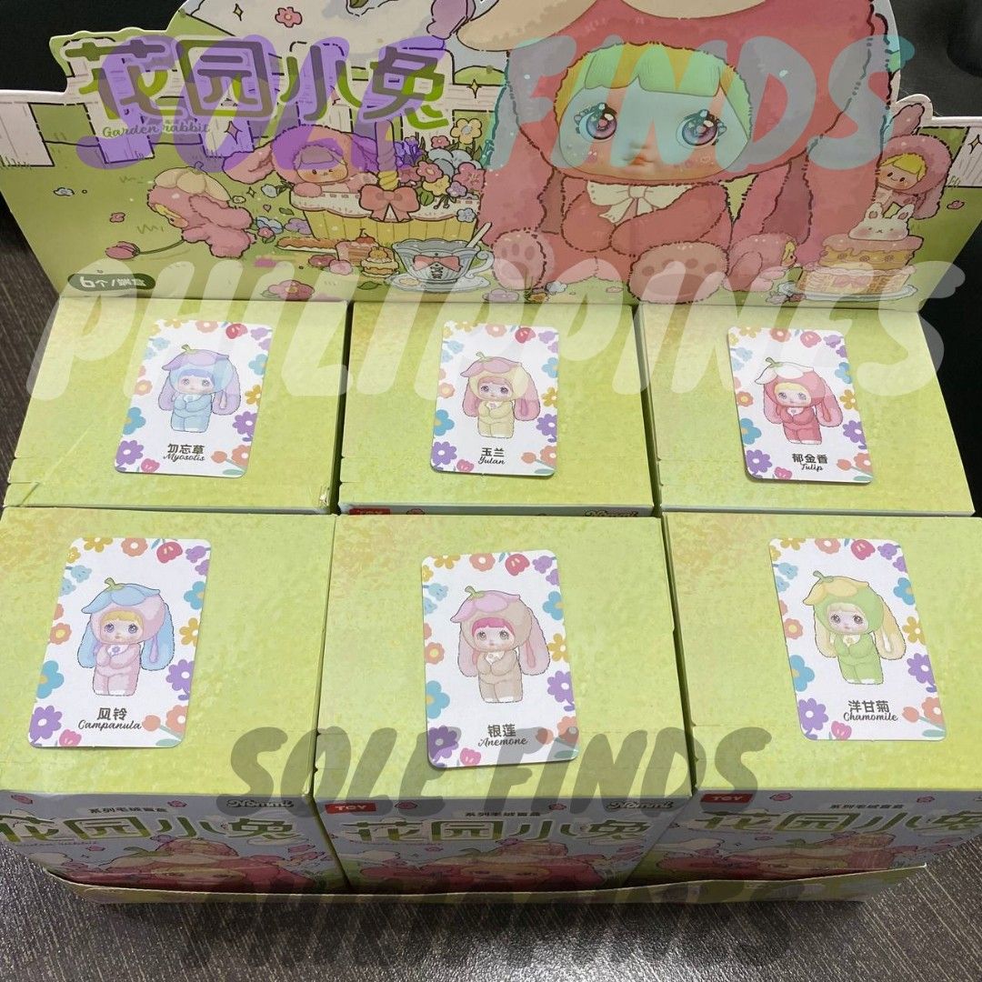 Baby Three Nommi v2 Bunny Garden Series (Bag Charm Keychain), Hobbies ...