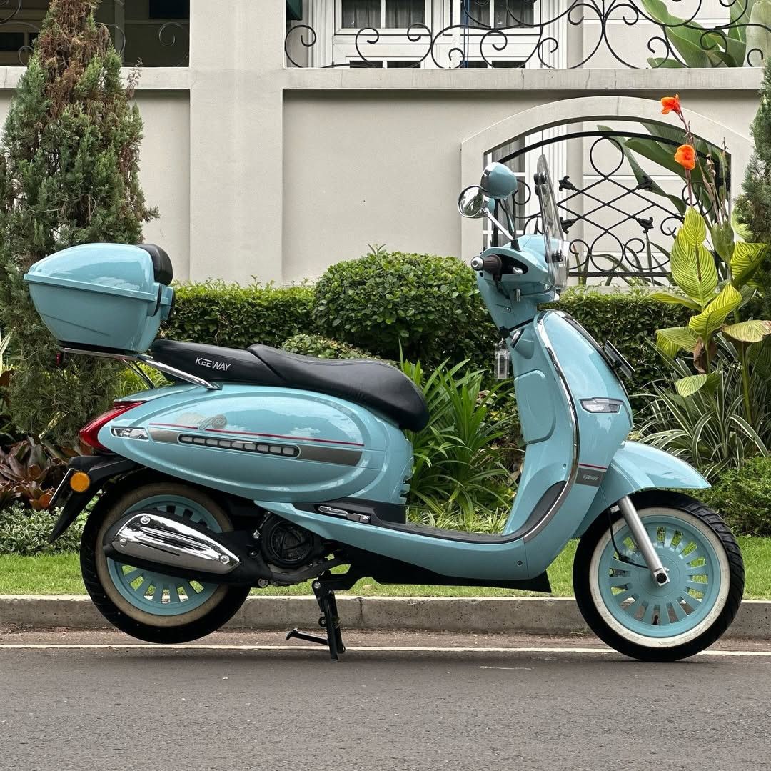 Benelli Keeway Shiny 150cc TAHUN 2022 warna BIRU, Motor di Carousell