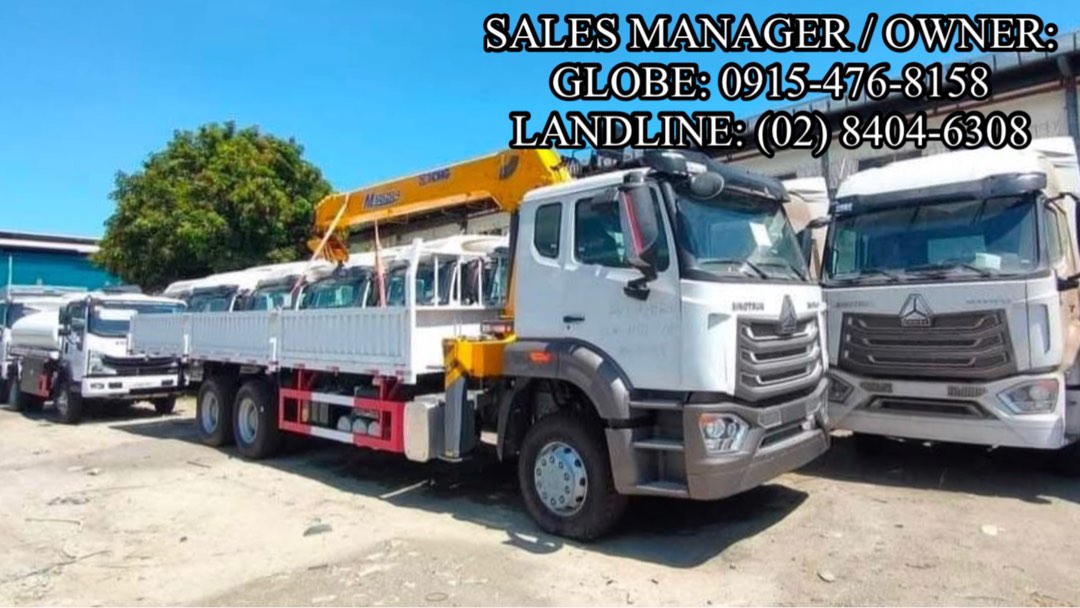 Brand new 10 tons Cargo Boom Truck HOWO NX SINOTRUK 10w 400hp 380hp 6x4 ...