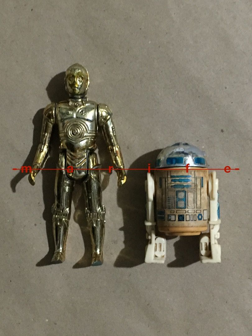 c3p0 r2d2 Starwars Vintage 12back Kenner 1980 star wars figure VT ...