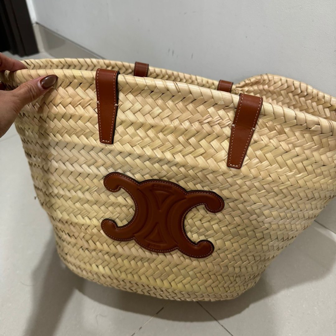 celine ten rattan brown, Barang Mewah, Tas & Dompet di Carousell