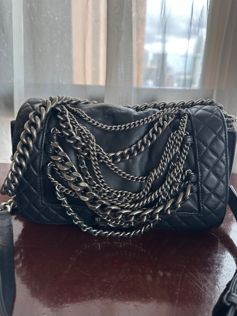 chanel boy enchained soft leather lim edition, Luxury, Bags & Wallets ...