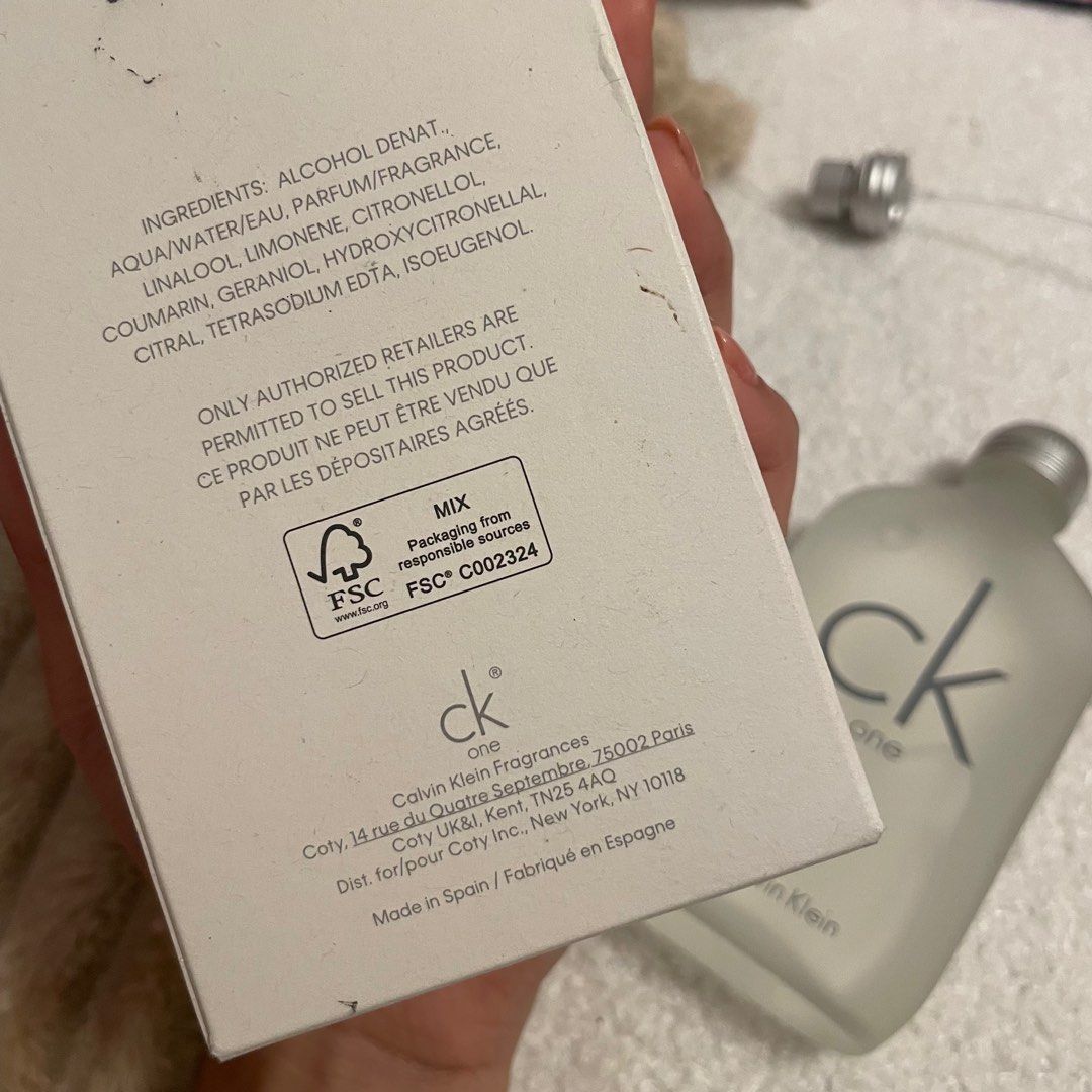 CK One EDT Perfume, Beauty & Personal Care, Fragrance & Deodorants on ...