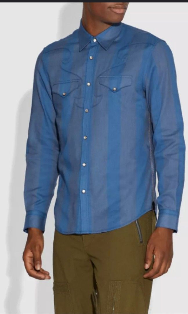 Coach Western Shirt, Men's Fashion, Tops & Sets, Formal Shirts on Carousell