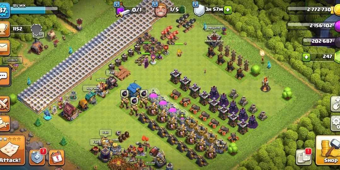 COC Clash Of Clans Account Th 12 + Limited Skin Barbarian King, Video ...