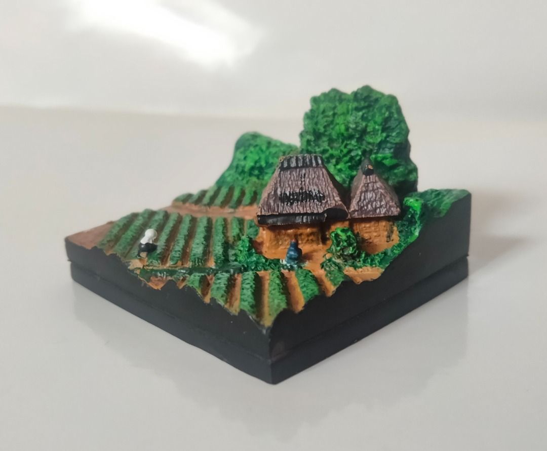 Coca-Cola Coke Tea Farm Scenery First Stage Tea Farm Mini Diorama ...