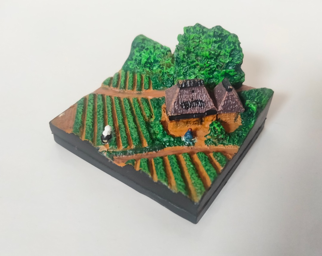 Coca-Cola Coke Tea Farm Scenery First Stage Tea Farm Mini Diorama ...