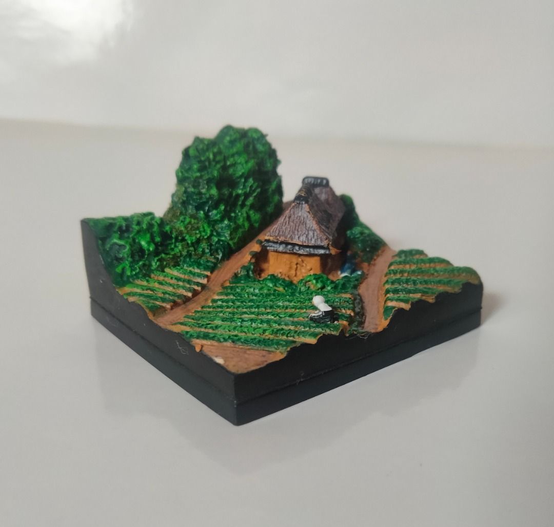 Coca-Cola Coke Tea Farm Scenery First Stage Tea Farm Mini Diorama ...