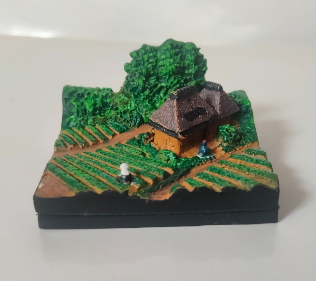 Coca-Cola Coke Tea Farm Scenery First Stage Tea Farm Mini Diorama ...