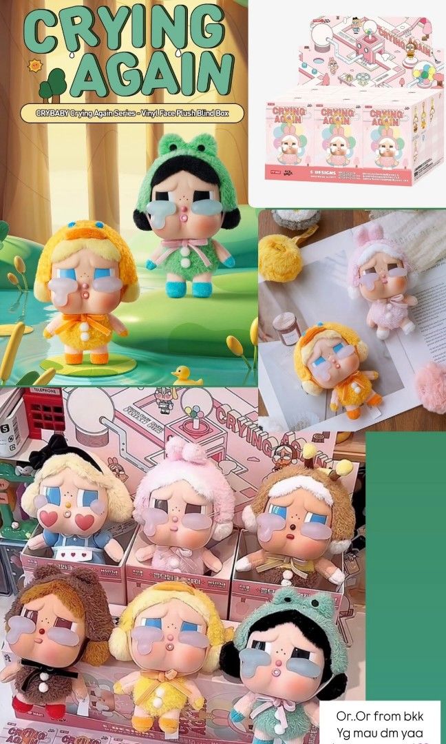 cry baby popmart, Toys & Collectibles, Mainan di Carousell